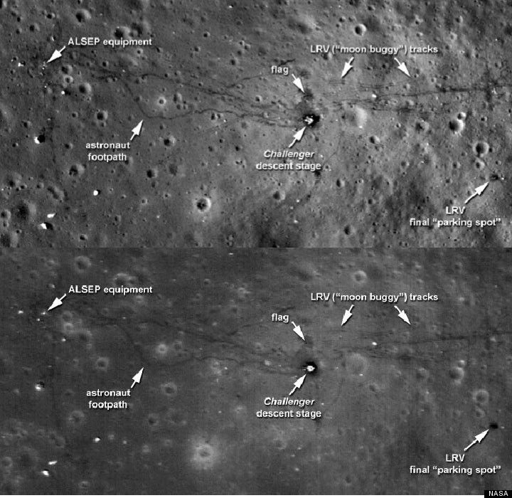 NASA Releases New Photos Of Apollo Lunar Landing Sites NASA Releases New Photos Of Apollo Lunar Landing Sites