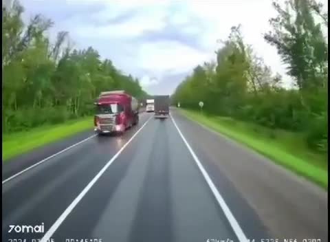 Two Truckers Road Rage Fight